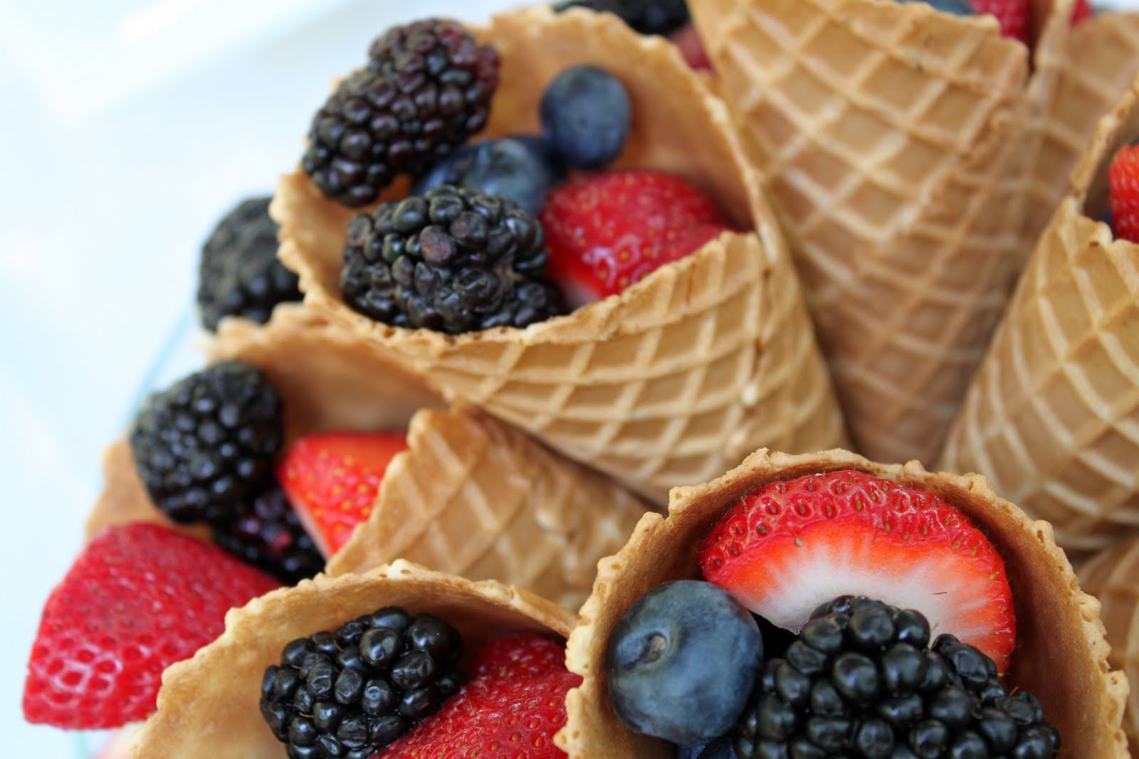 Summer Berry Cones - The Cottage Mama