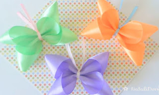 4 Tutoriales muy fáciles para hacer hermosas mariposas de listón ...