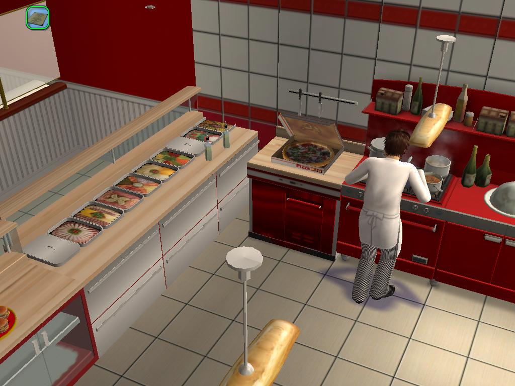 My Sims city block: Кафе_Fast Food