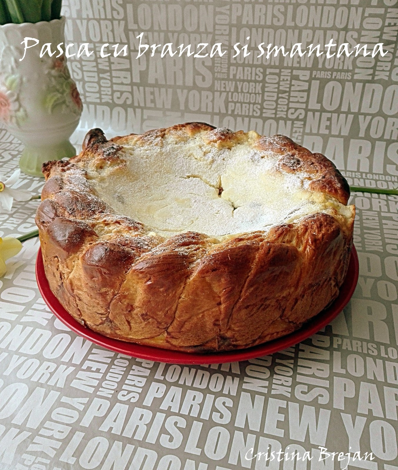 Arome si culori : Pasca cu branza si smantana