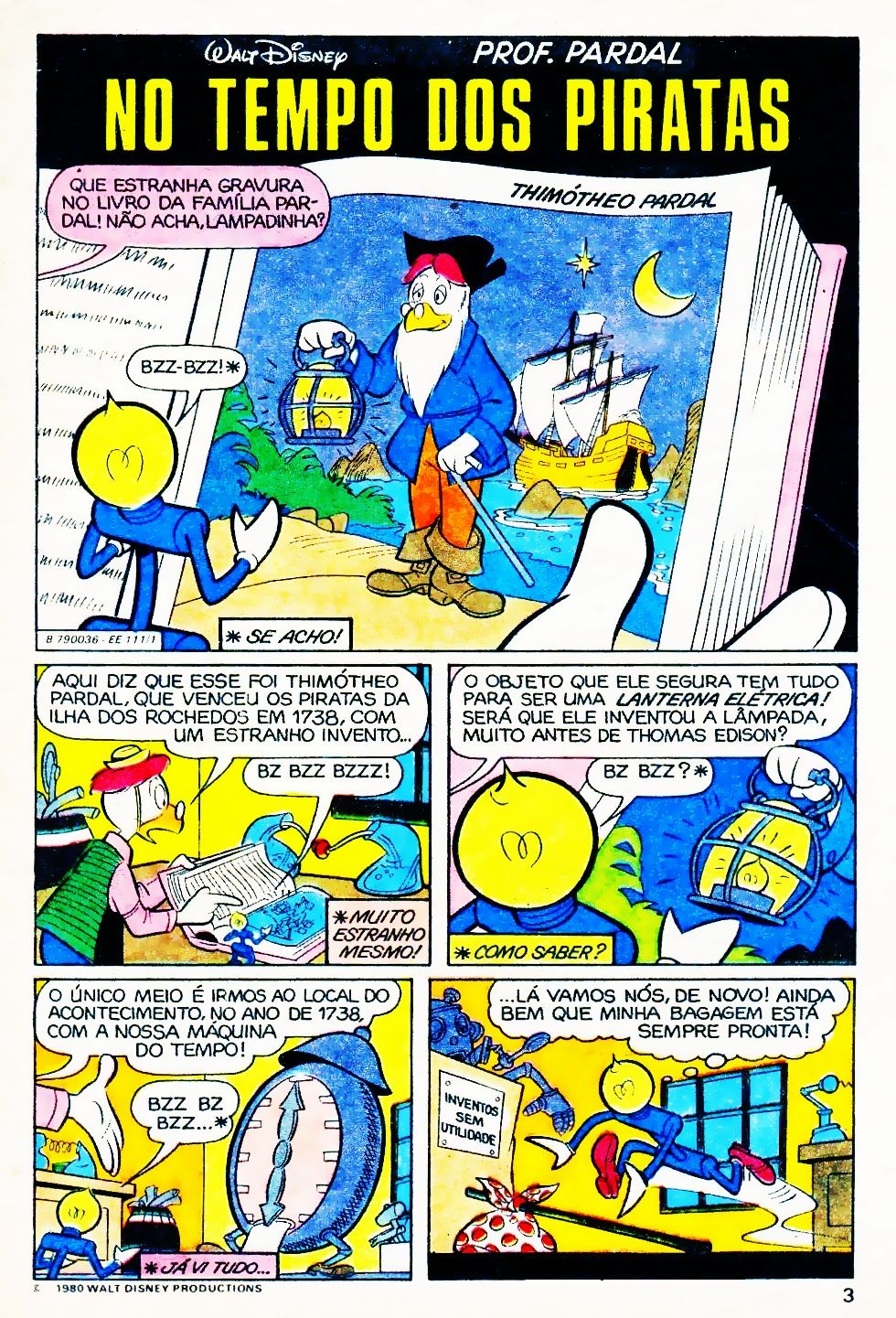 A GALERIA DOS QUADRINHOS: Professor Pardal