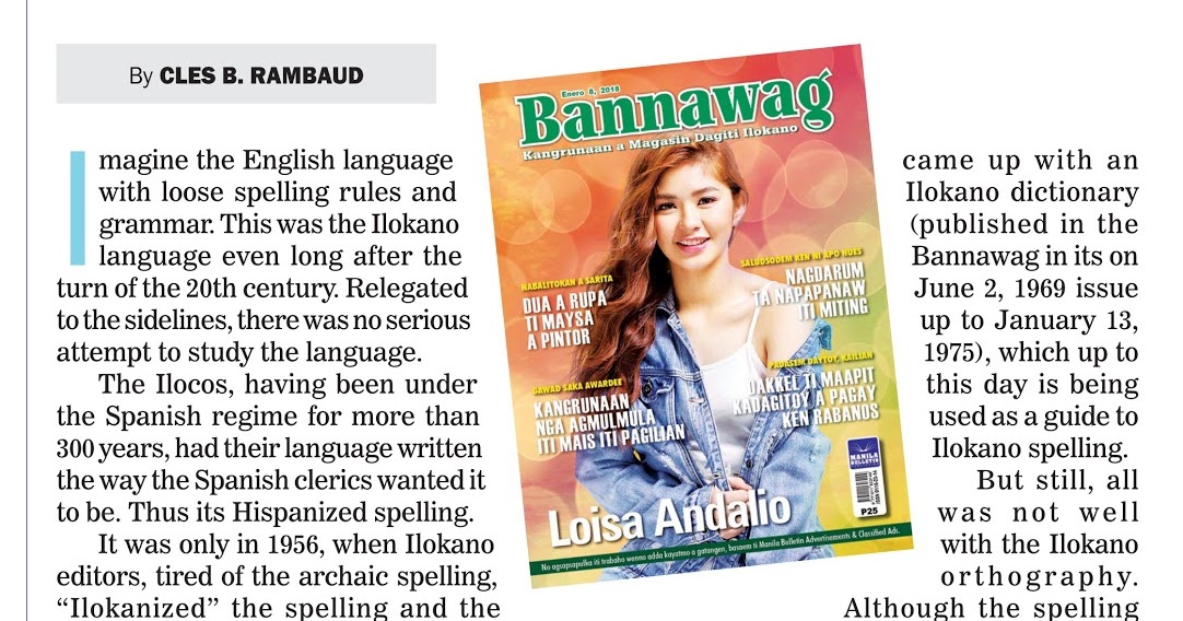 Manipud Kadagiti Editor ti Bannawag: The Bannawag and the Development ...