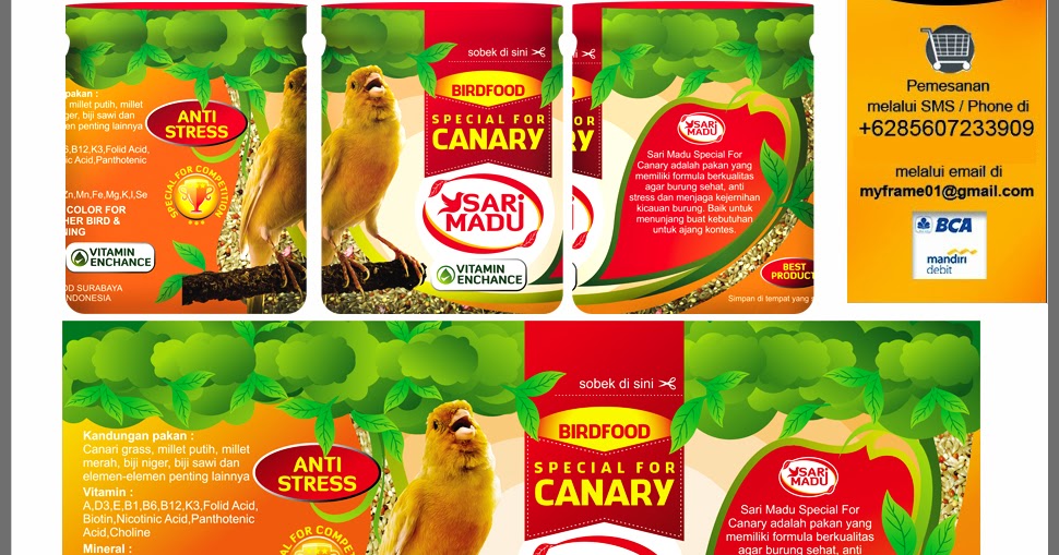 Kemasan Produk Makanan Burung - Otakatikide | Jasa Desain Logo, Jasa ... Kemasan Produk Makanan Burung - Otakatikide | Jasa Desain Logo, Jasa ...