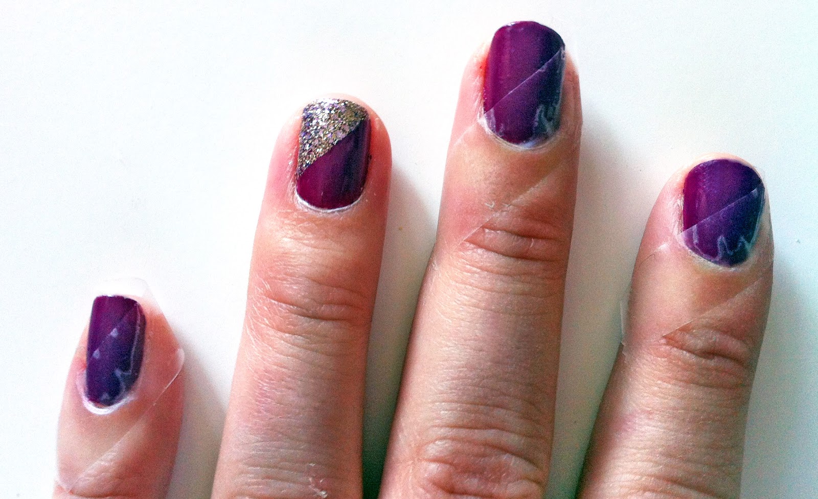 Nail Yourself: Technique: Diagonal 2-tone