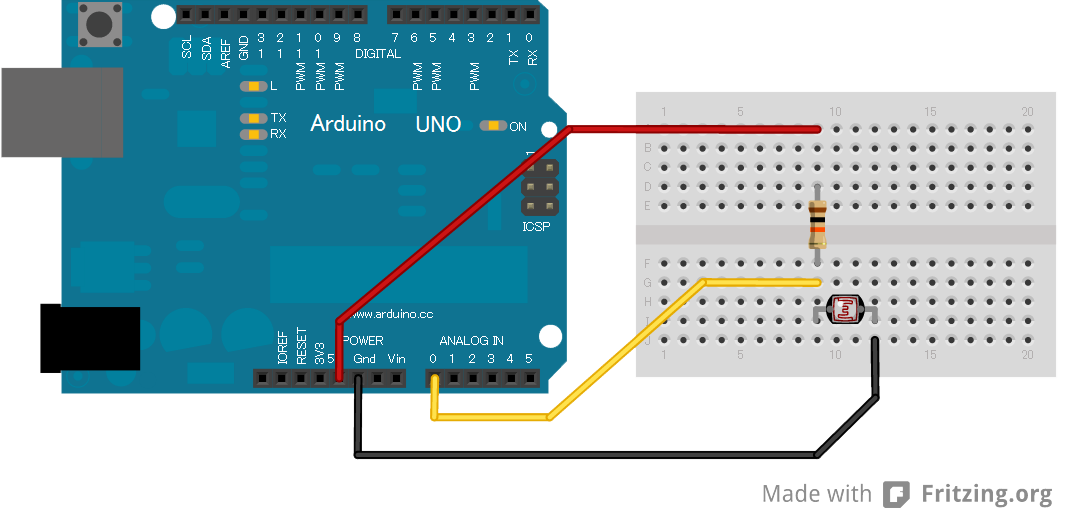 ArduinoとCdSセルで遊ぶ | The Strange Storage