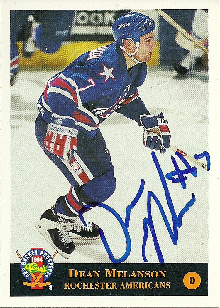 Hell's Valuable Collectibles: Dean Melanson Autographed Card
