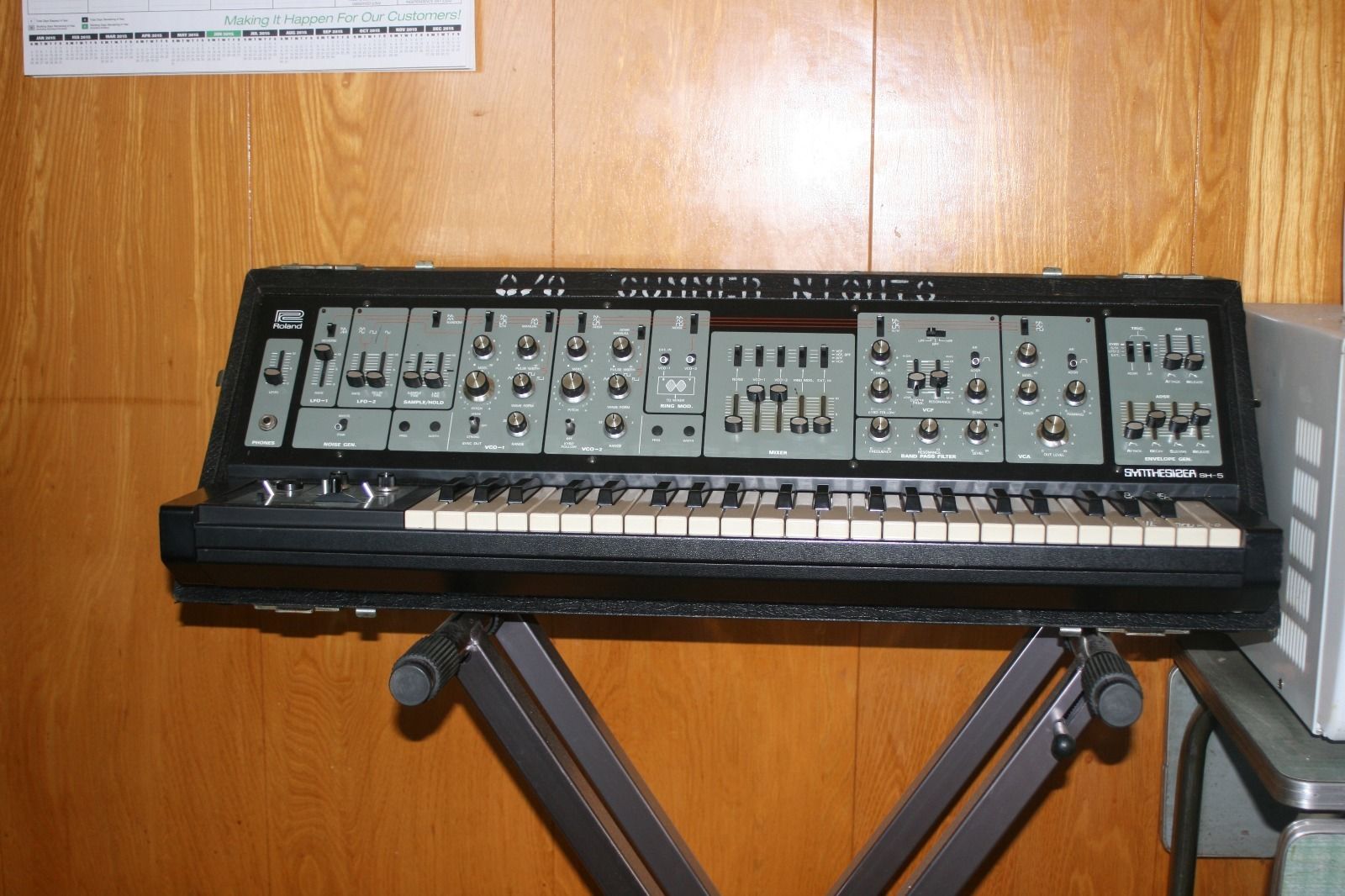 MATRIXSYNTH: Roland SH-5 Monophonic Synthesizer SN 511143