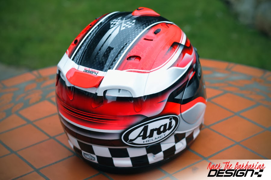 Racing Helmets Garage: Arai RX-GP "Ducati" 2014 by RAER The Barbarian