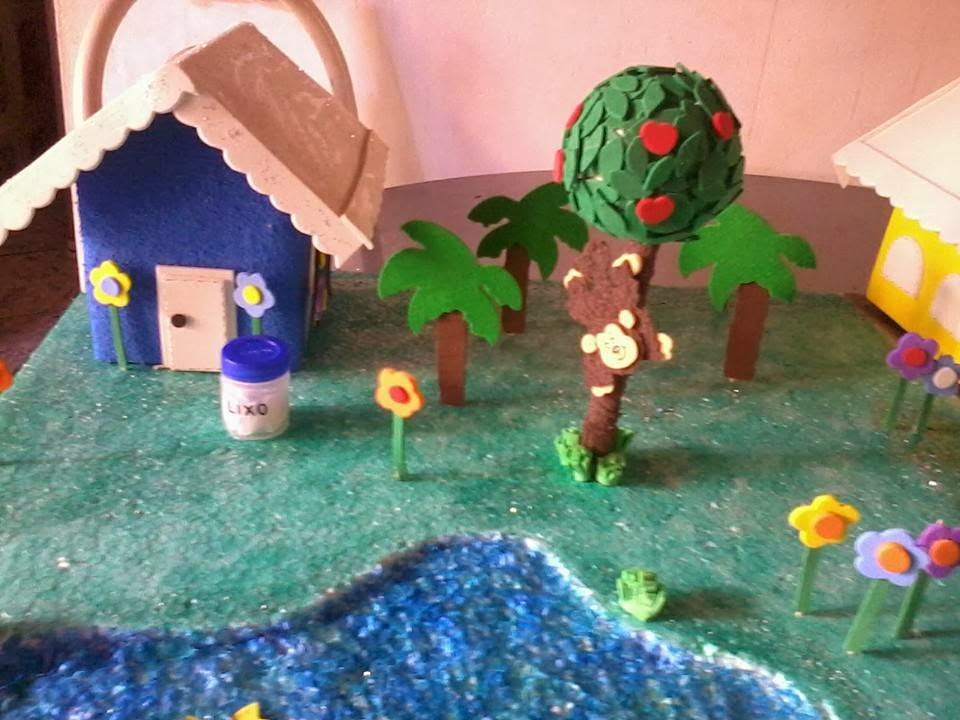 Maquete do meio ambiente... Ateliê Fazendo Arte by Neide Lacerda.