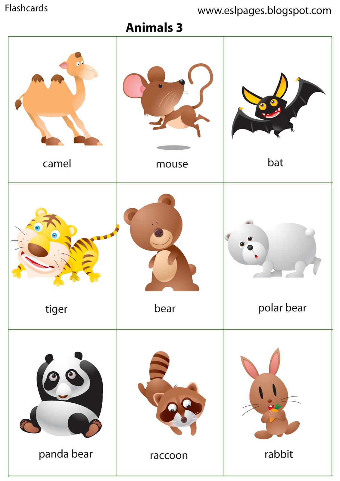 Esl Pages: Animals