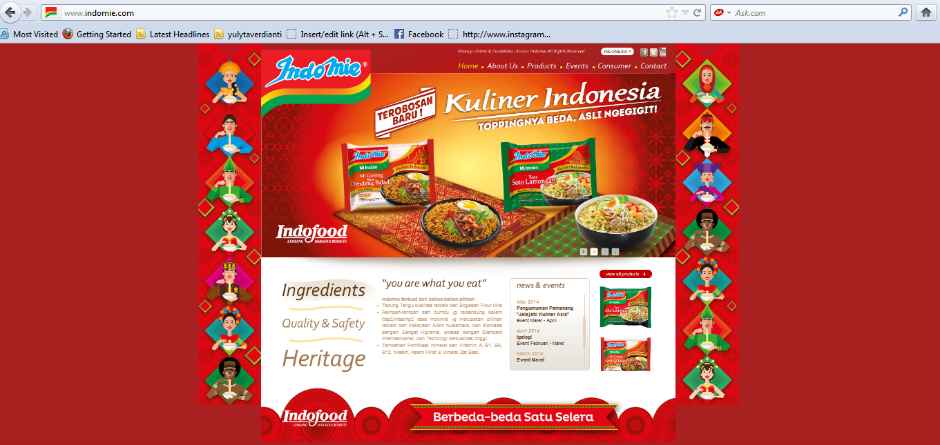 Inspirasi: Website Perusahaan menggunakan Marketing Mix 4P