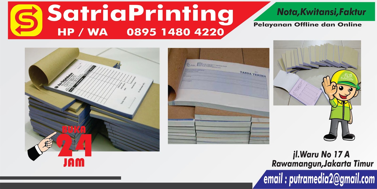 Tempat Jasa Cetak buku Nota, Kwitansi, Faktur Murah di Jakarta Timur ...
