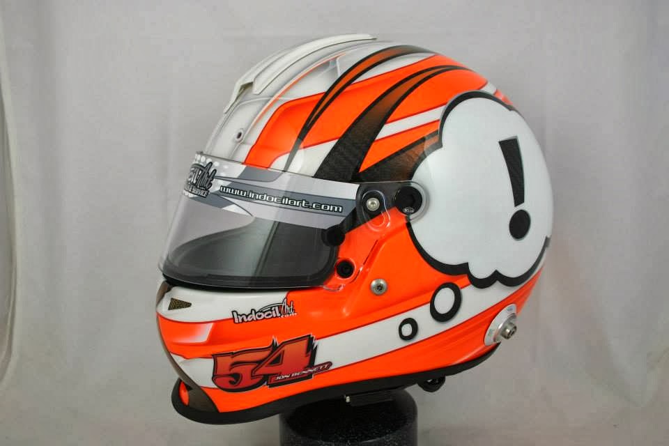 Racing Helmets Garage: Bell HP3 J.Bennett 2013 by Indocil Art