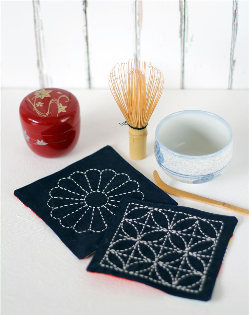 emuse: Sashiko coasters