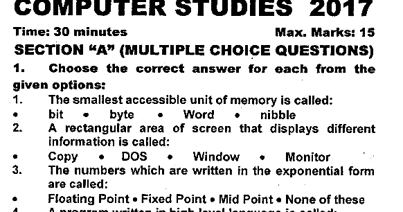 Education Is The Key To Success: Computer Studies For Class IX (Science ...