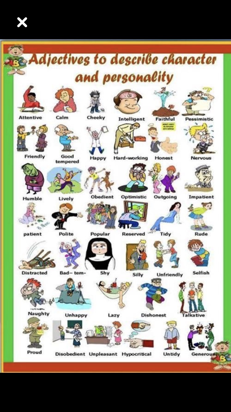 SAN JUAN DE LA CRUZ SPEAKS ENGLISH: Adjectives to describe character ...