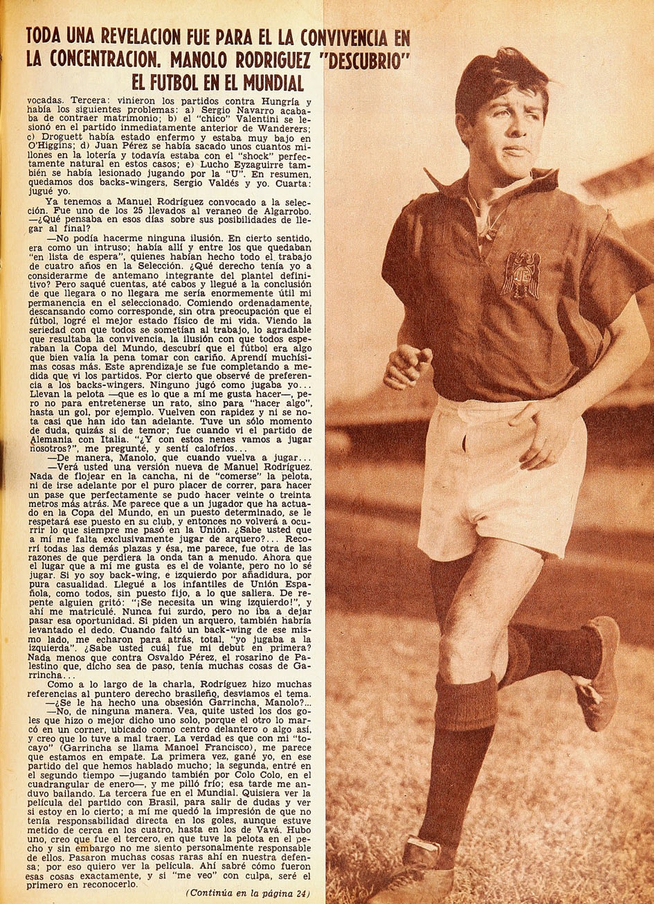 Partidos de la Roja: Manuel Rodríguez