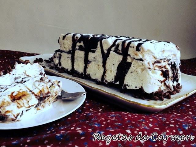 Tarta helada de vainilla y chocolate tipo contessa