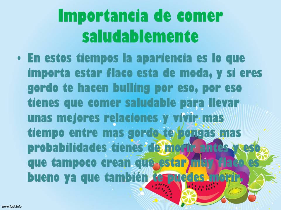 La Importancia De La Alimentacion Saludable: Definición de la ...