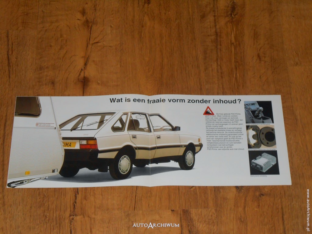 autoArchiwum | CZYTELNIA: FSO POLONEZ / PRIMA - PREZENTACJA PROSPEKTÓW ...