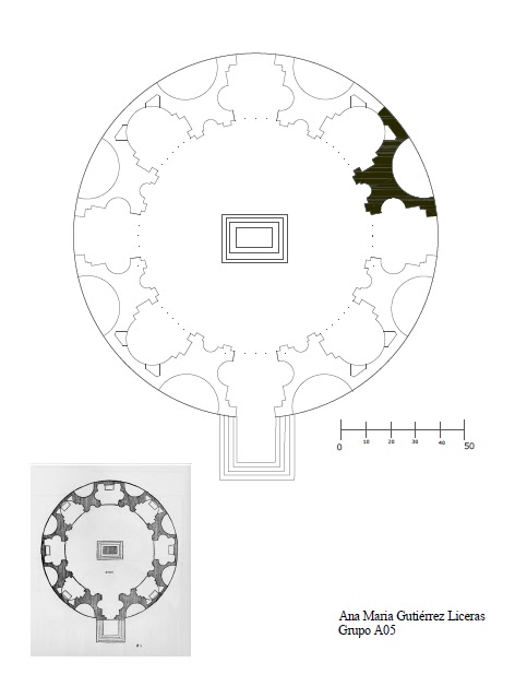 El atrio de la arquitectura: Planta Serlio