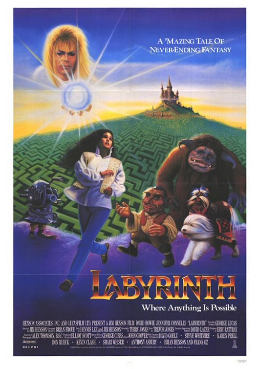 The Geeky Nerfherder: Movie Poster Art: Labyrinth (1986)