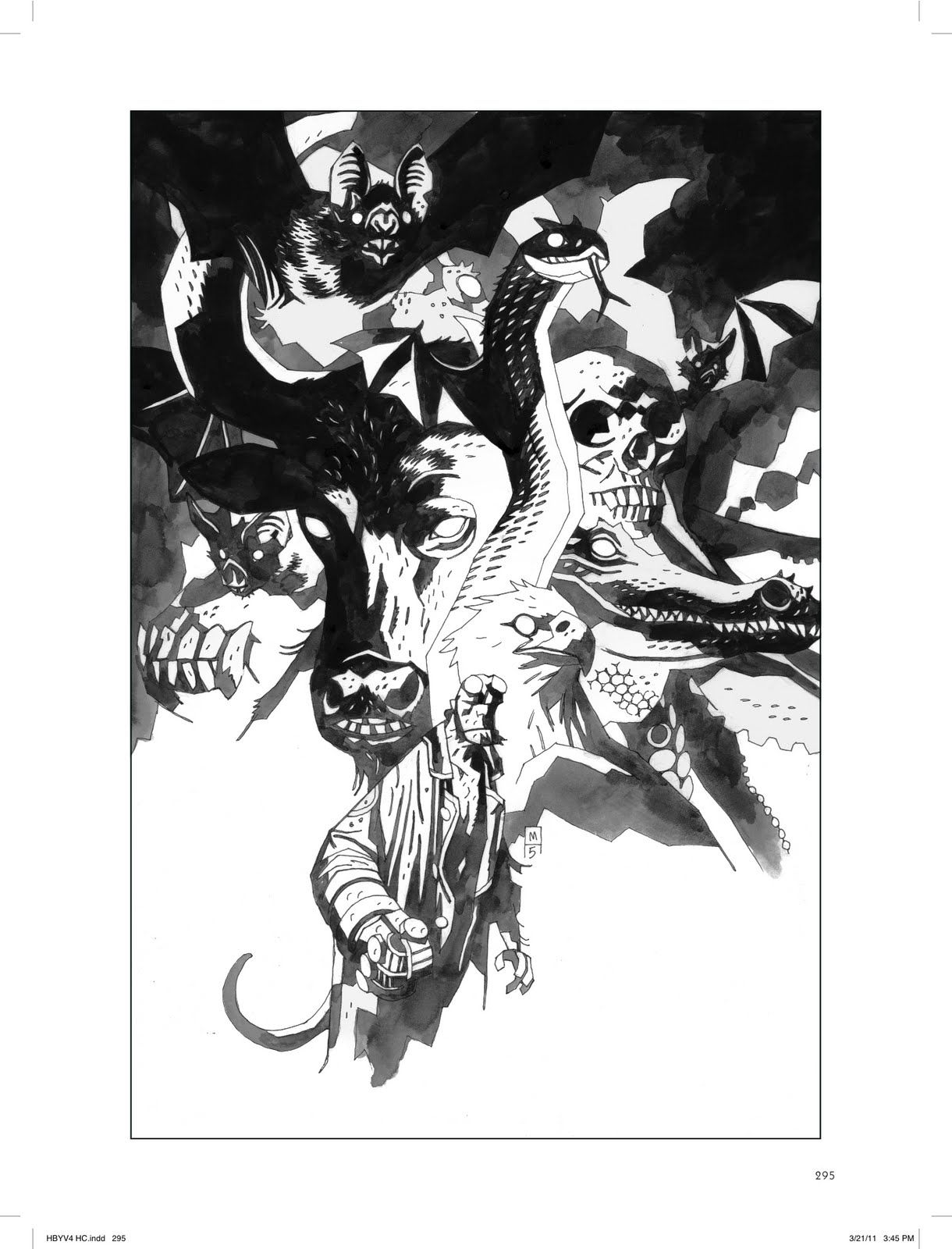 In The Mouth Of Dorkness: Dork Art: Hellboy Library Edition #4 Preview