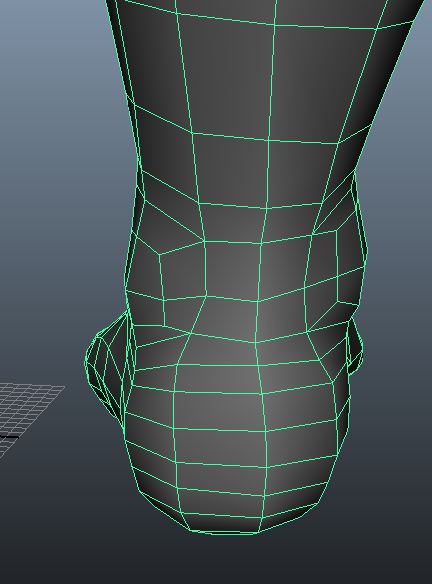 topology of leg human 3d - modelling, texturing, rendering, animation ...