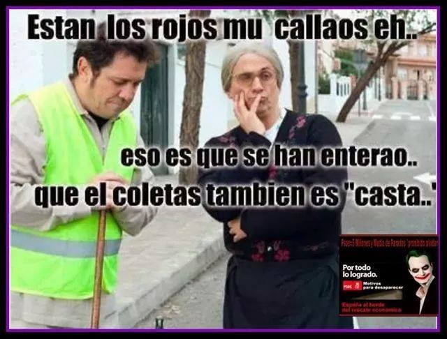 Podemos Chistes y Memes: El coletas tambien es CASTA