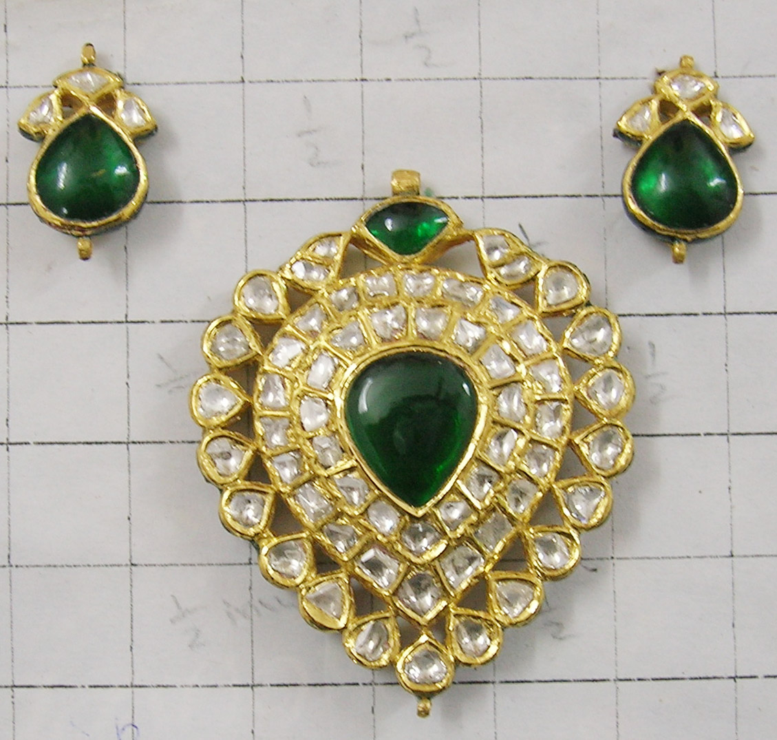 gold kundan meena Dimond Jewellery: uncut Diamond polki Jewellery