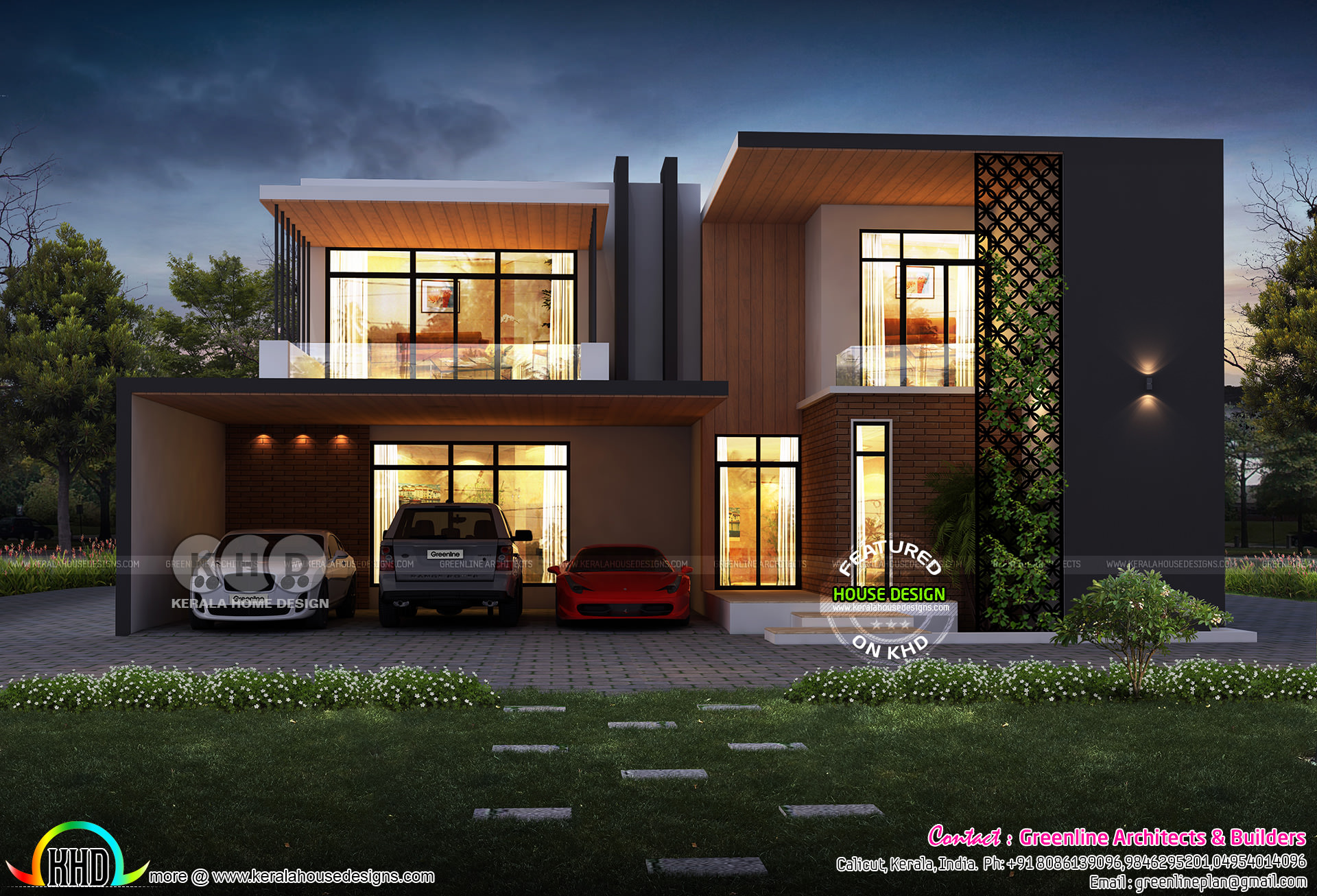 5102 square feet contemporary modern house plan - Kerala Home Design ...