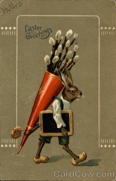 I'm thinking of a....: Vintage Easter Greeting Cards - Bizarre and Strange