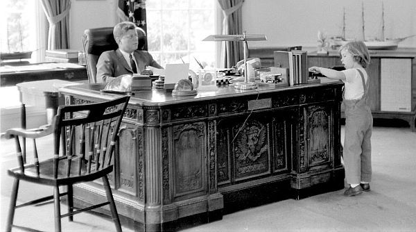 JFK + 50: JFK+50 SITS AT THE RESOLUTE DESK