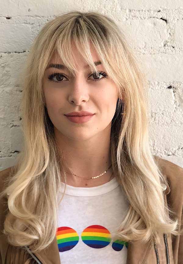 10 Best Long Hairstyles with Fringe for 2019 : Have a look! - AzzFeed