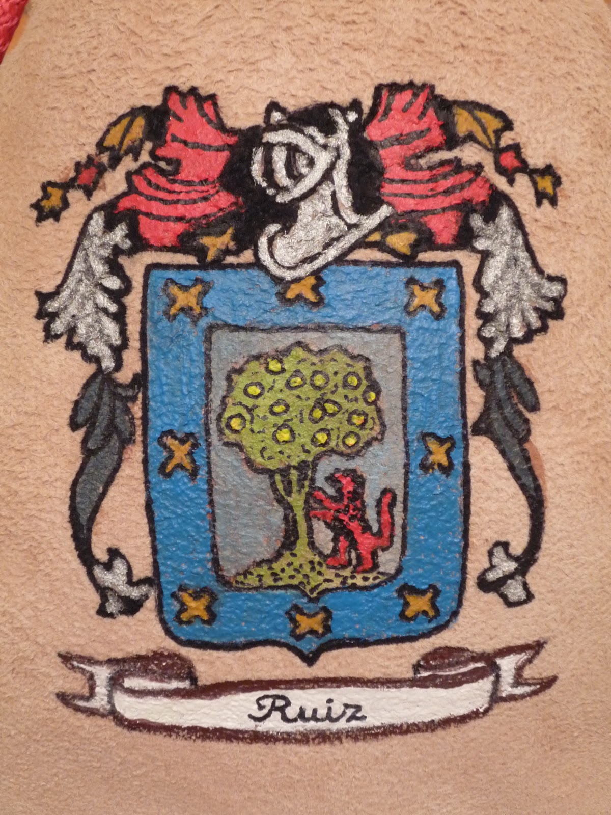 BOTAS DE VINO HADALHONDI Bilbao: Escudo Apellido Ruiz