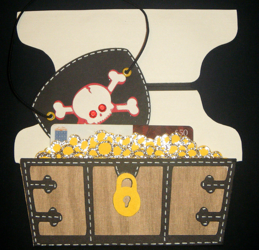 Cards by CG: Arrrrgg!! It's a pirate treasure chest!