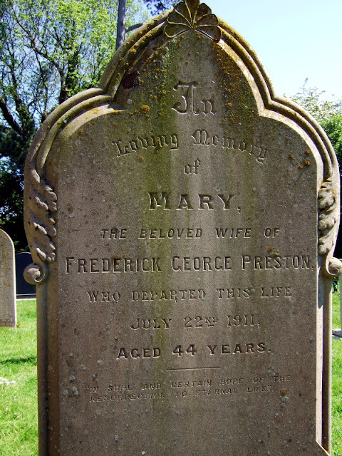 God's Acre: Frederick George Preston