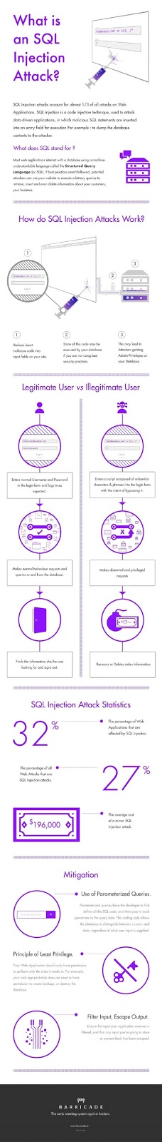 The Geek: How An SQL Injection Attack Works: Infographic