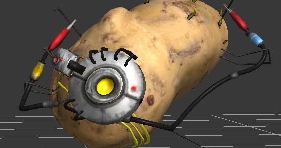 Glados Potato On Portal Gun
