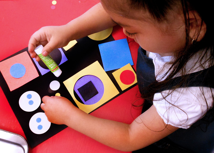 Earl Warren Arts: Kindergarten shape collage