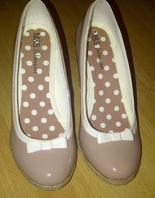 BeautySwot: Front Bow Espadrille Summer Wedge Shoes From Marks & Spencer