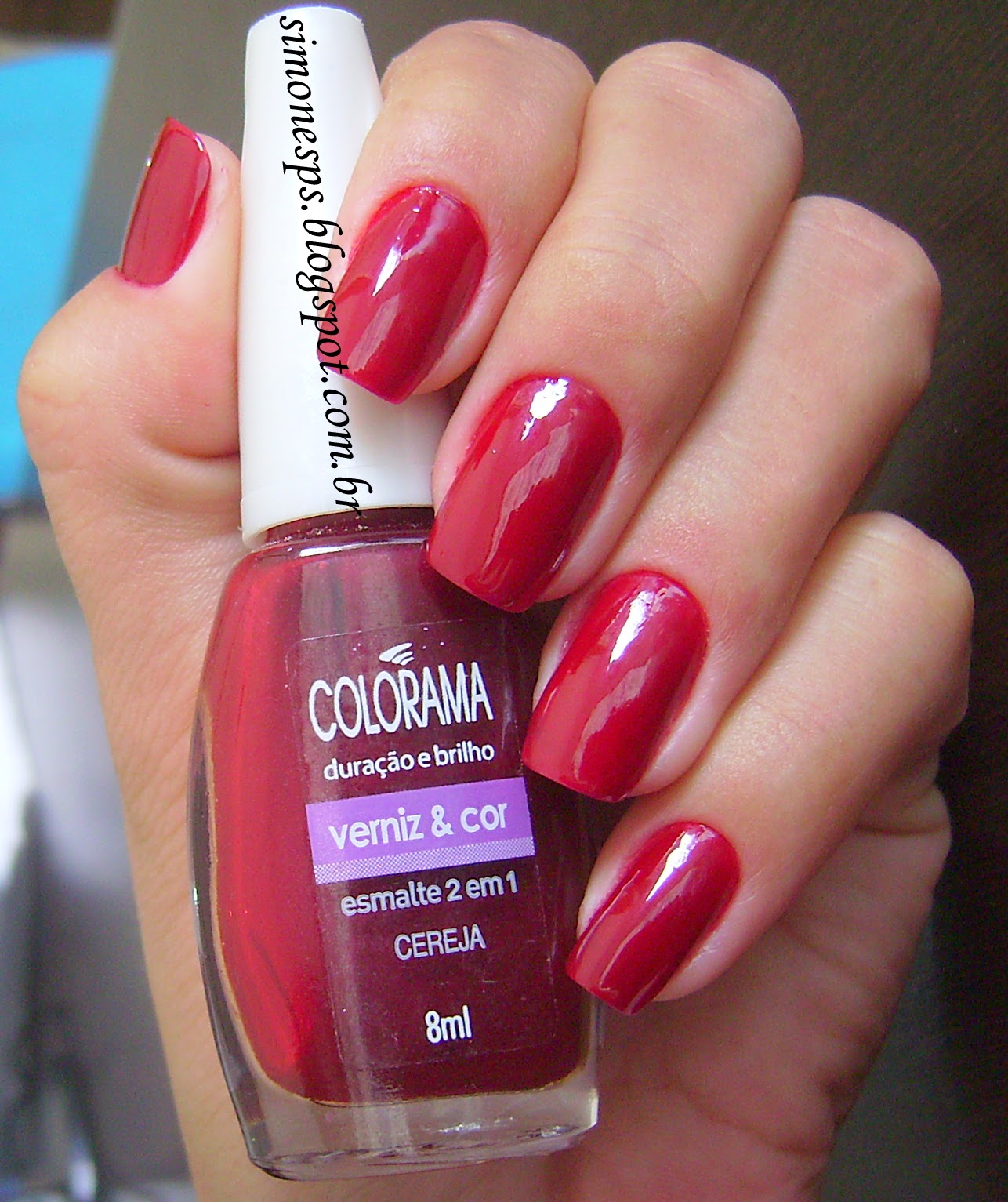 Minhas Paixões: Minhas unhas - Cereja - Colorama