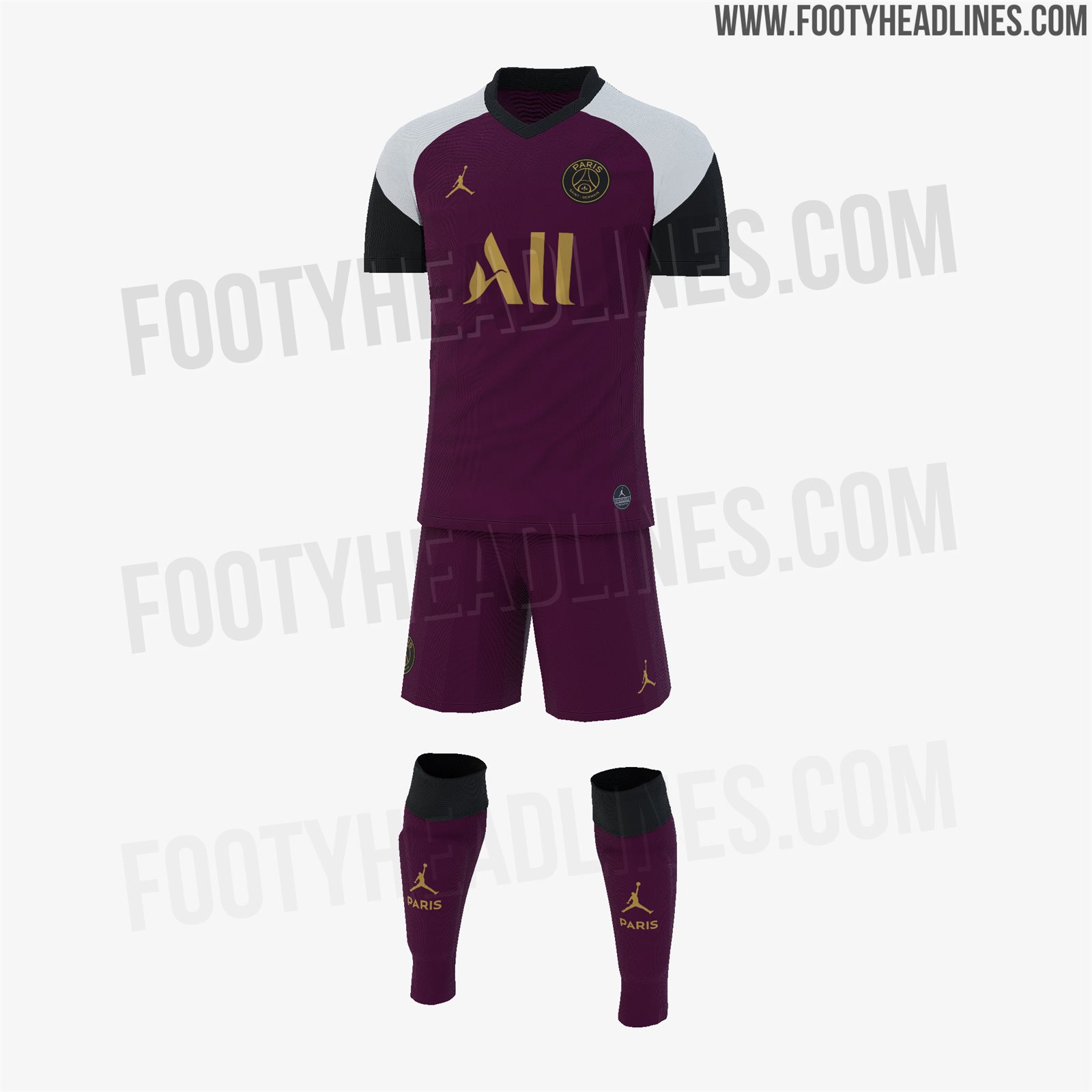 Jordan PSG 20-21 Third Kit Leaked - Full Look With Shorts ...