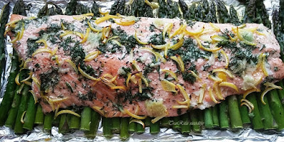 TraRita sütödéje és egyéb munkái : Lazac spárga ágyon