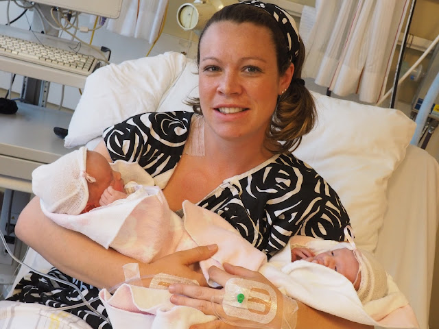 The Stingeries: Twin Tuesday: Evelyn and Olivia's Birth Story