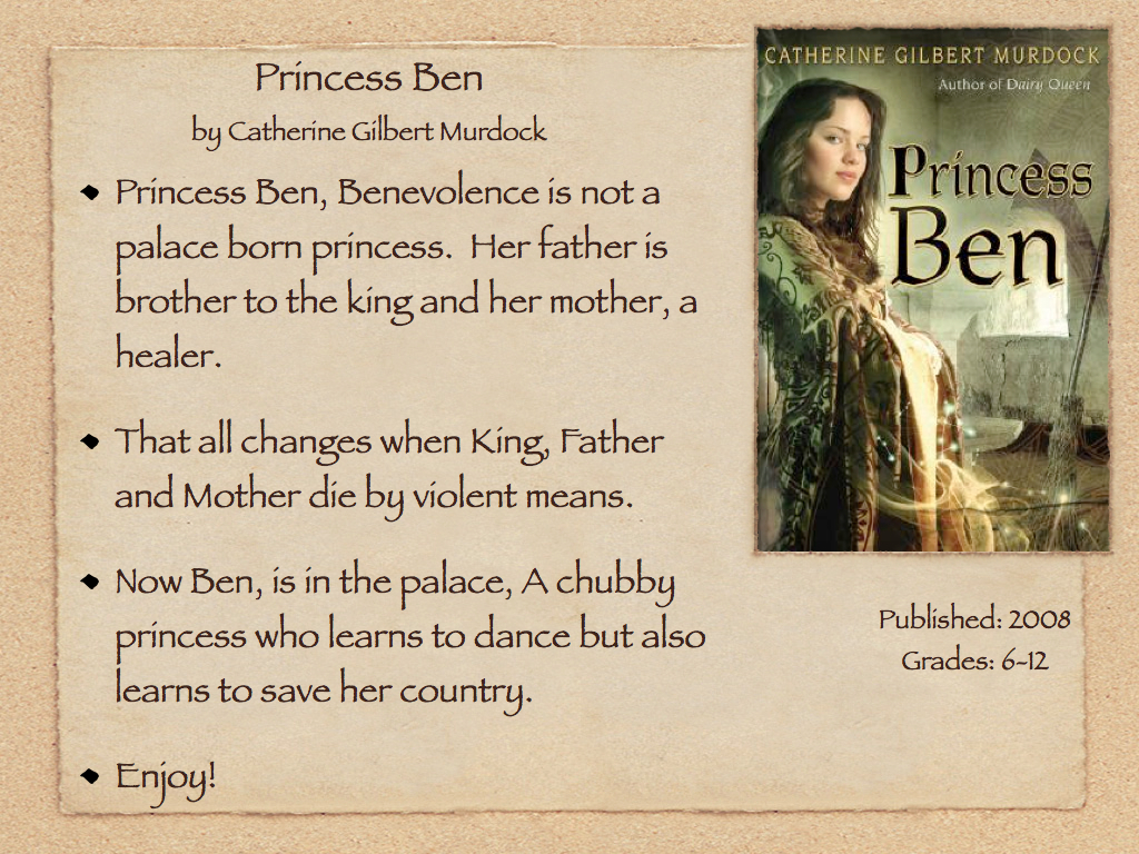 Young Adult Reading Machine: Princess Ben by Catherine Gilbert Murdock