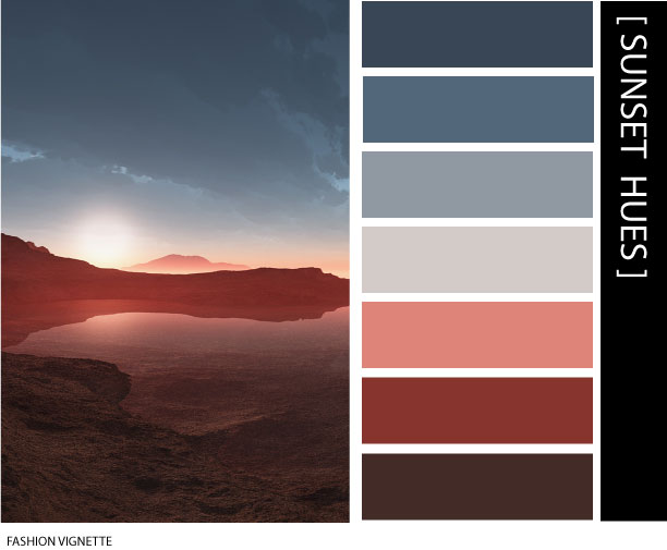 FASHION VIGNETTE: >>PALETTES - SUN HUES