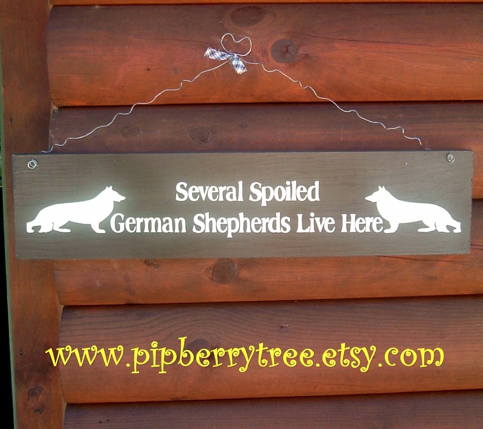 News from the Pip Berry Tree: German Shepherd Signs