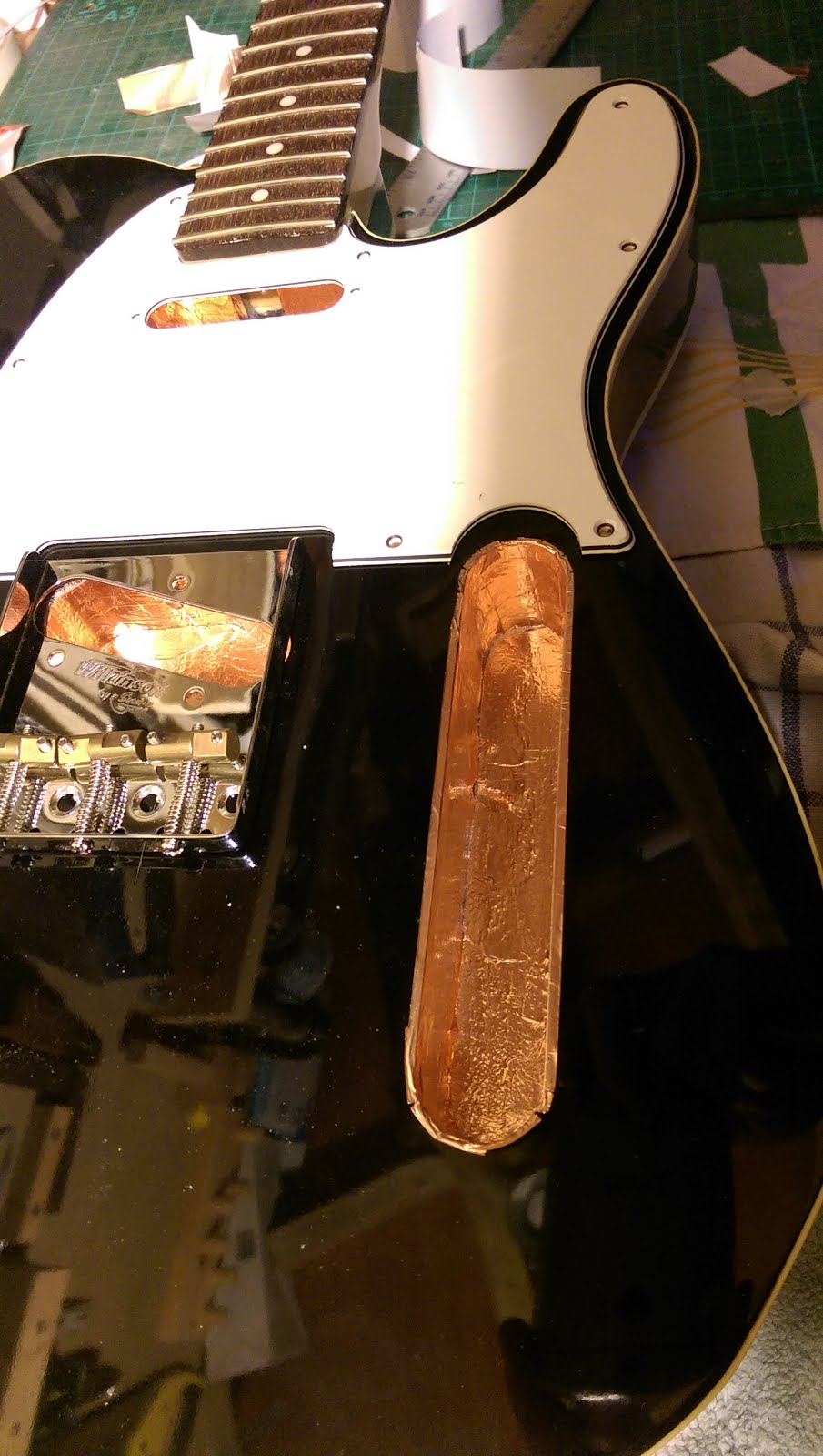 Chris Builds Guitars: Telecaster build - shielding
