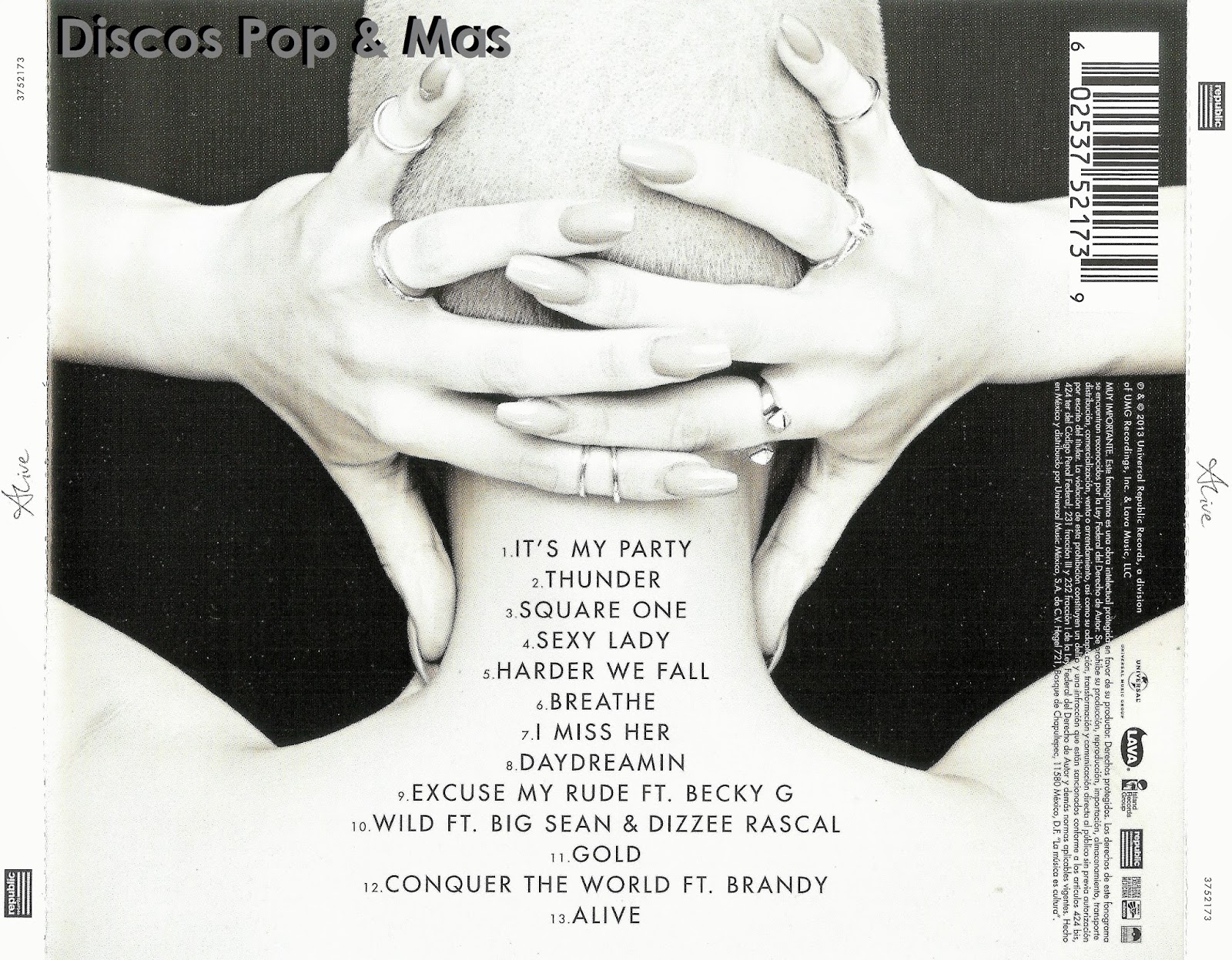 Discos Pop & Mas: Jessie J - Alive